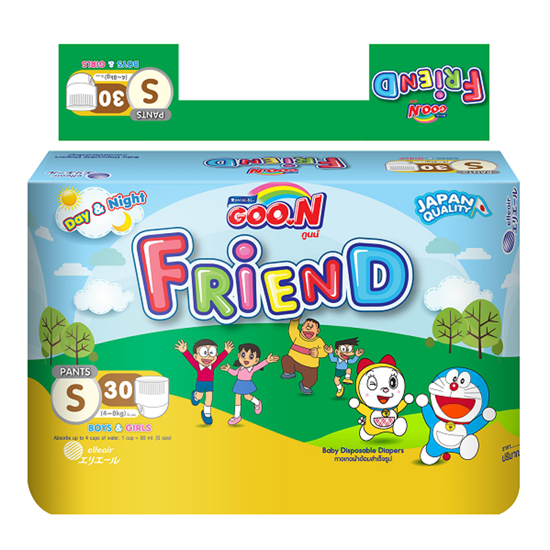 Tã - Bỉm quần Goon Friend S30 (4-8kg) với cải tiến mới