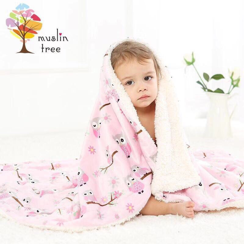 Chăn băng lông Muslin Tree (70*100cm) cho bé