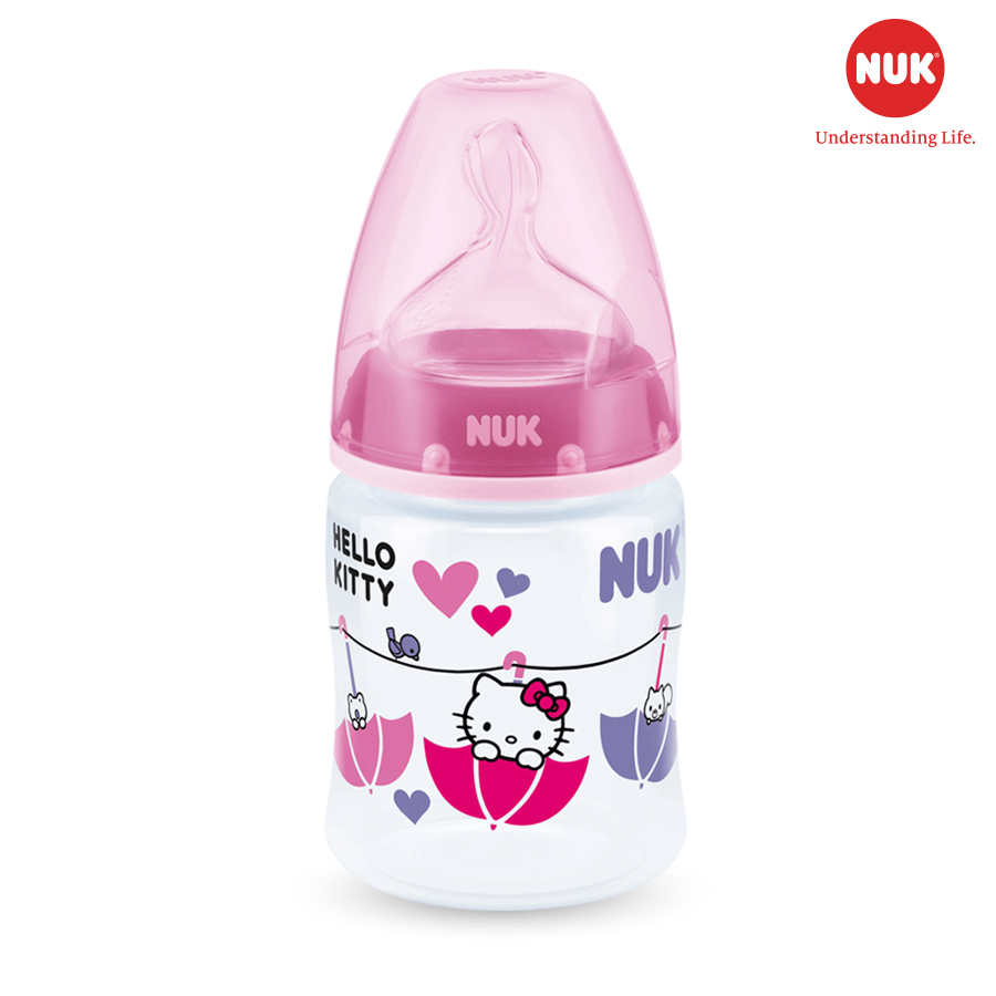 Bình sữa NUK PP Hello Kitty 150ml NU21403
