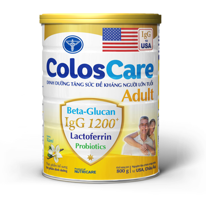 Sữa bột Colos Care Adult 800g - Dinh dưỡng tăng sức đề kháng...