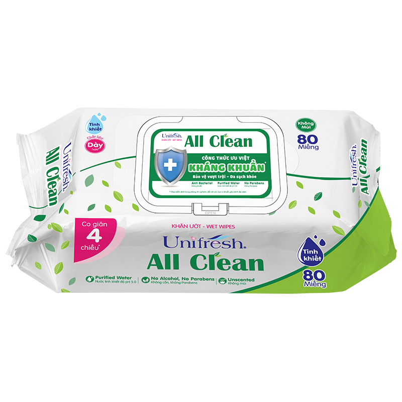 Khăn ướt Unifresh All Clean (80tờ)