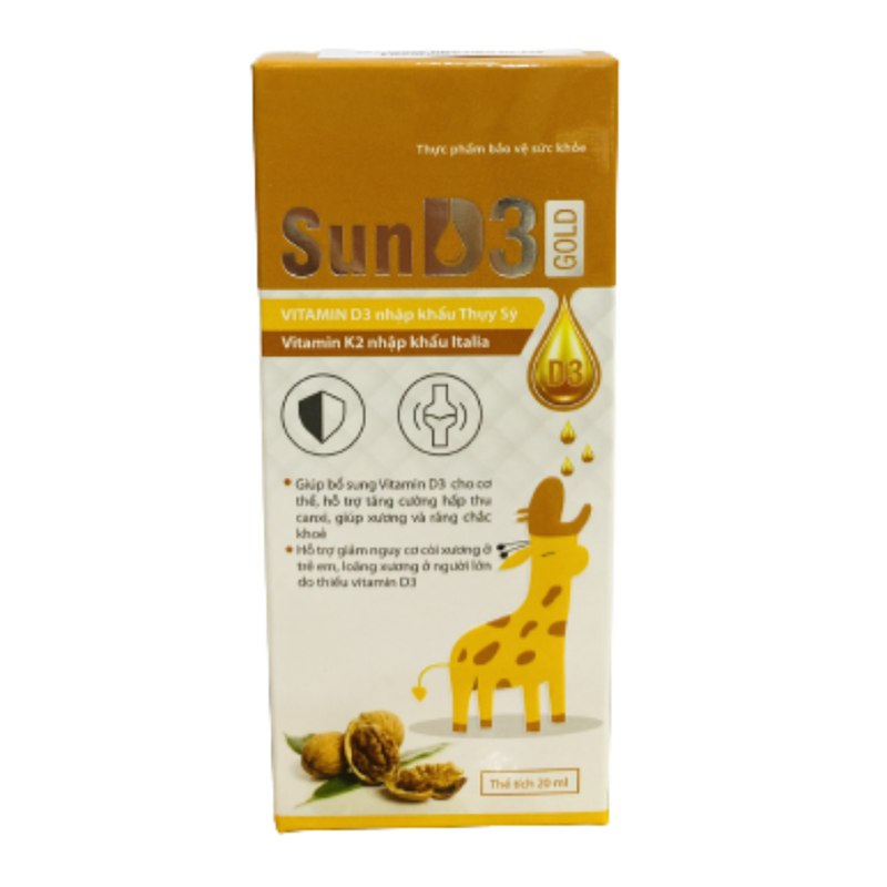 Vitamin sun D3 gold giúp xương chắc khỏe Vshine