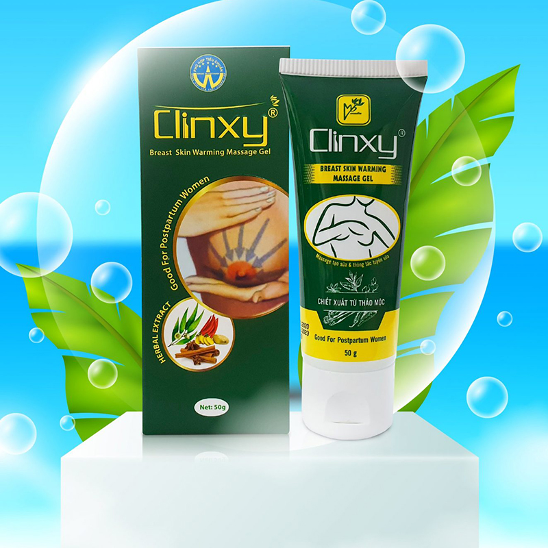 Gel message tạo sữa – Thông tắc tuyến sữa Clinxy 50g