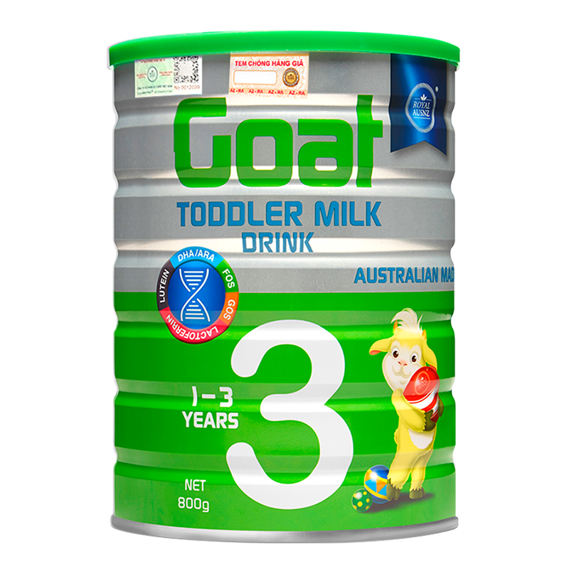 Sữa dê Royal Ausnz Goat Toddler Milk Drink 3 800g (1-3T)