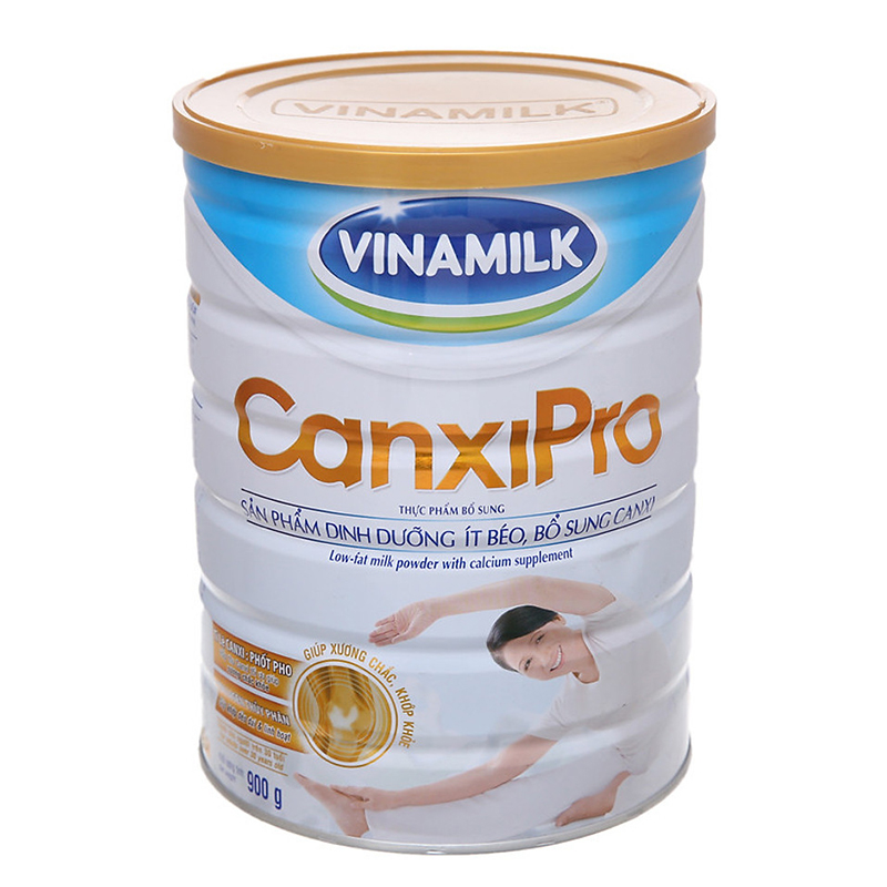 Sữa bột Vinamilk Canxi Pro 900g (ít béo, bổ sung canxi)