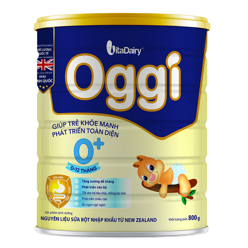 Sữa bột Oggi 0+ 800g (0-1 tuổi)