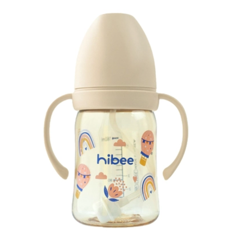 Bình sữa Hibee Rainbow 170ml phiên bản giới hạn (núm S/tay...