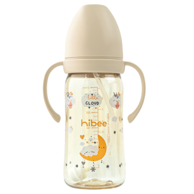 Bình sữa Hibee Cloud 270ml phiên bản giới hạn (núm M/tay...