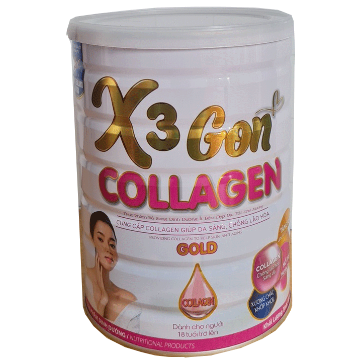 Sữa X3Gon Collagen K2-MK7 900g (Từ 18 tuổi trở lên)