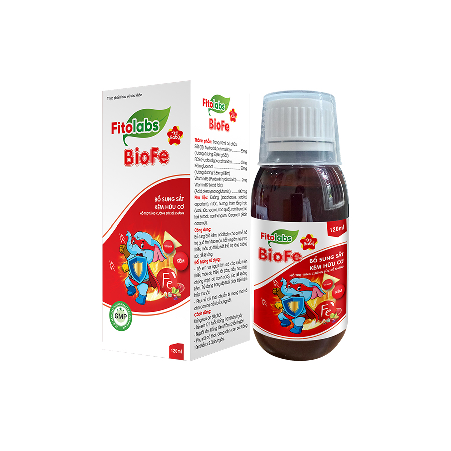 Siro bổ sung sắt hữu cơ Fitolabs BioFe (120ml)