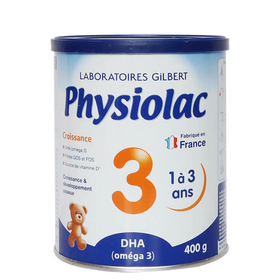 Sữa Physiolac số 3 hộp 400g dành cho bé từ 1-3 tuổi