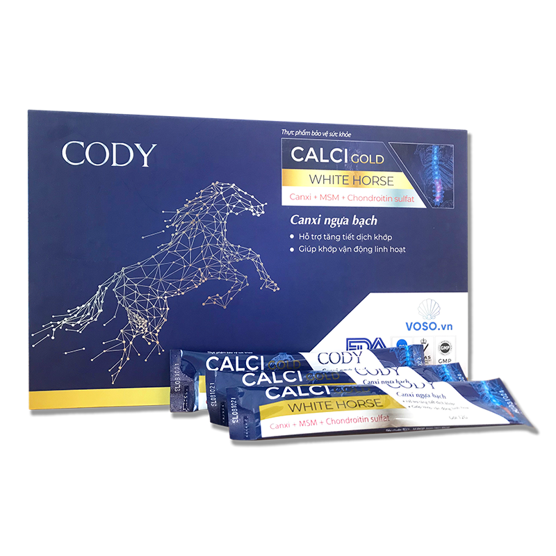 Viên uống bổ sung canxi Calci Gold white horse (30 túi/hộp)