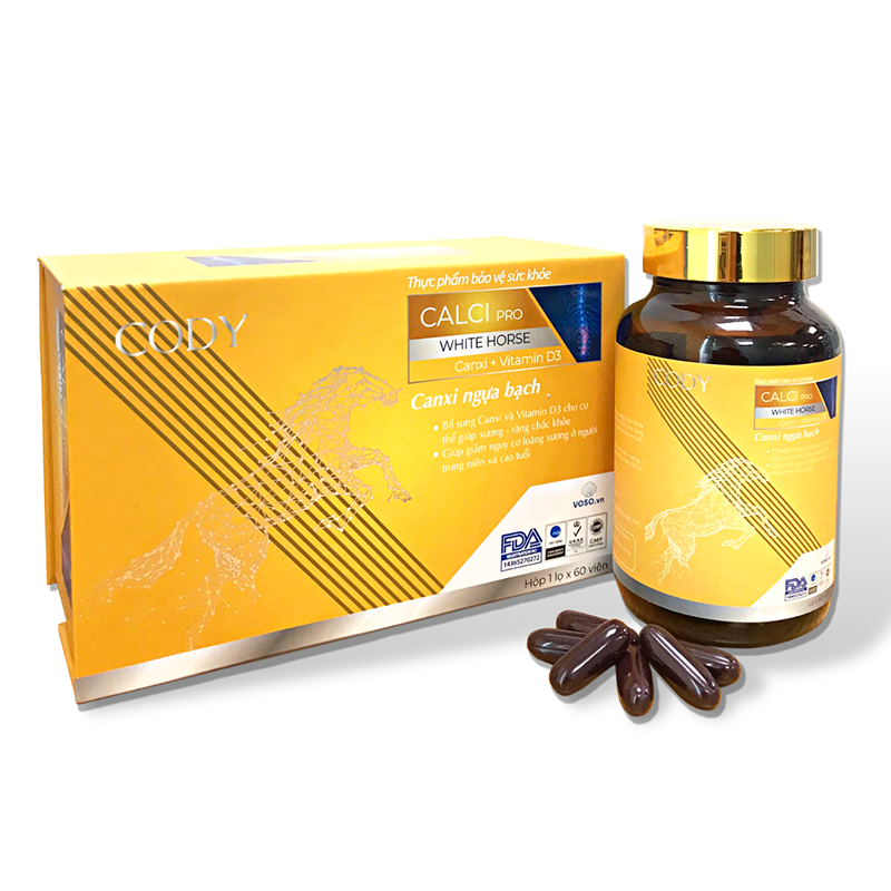 Viên uống bổ sung canxi Calci Pro white horse (60 viên/hộp)