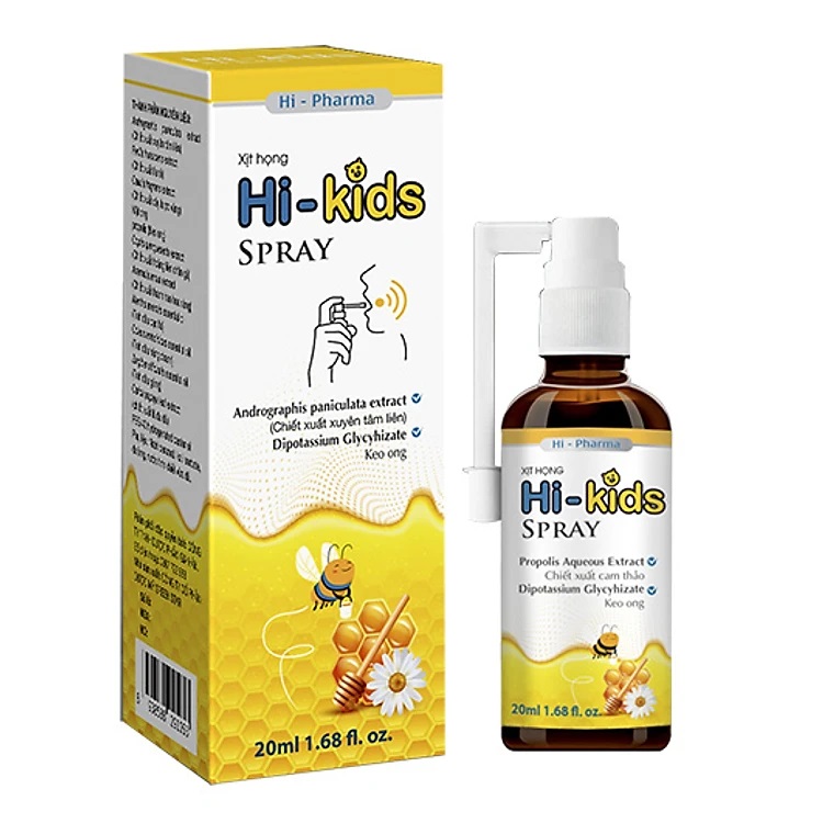 Xịt họng keo ong Hi-Kids (20ml)