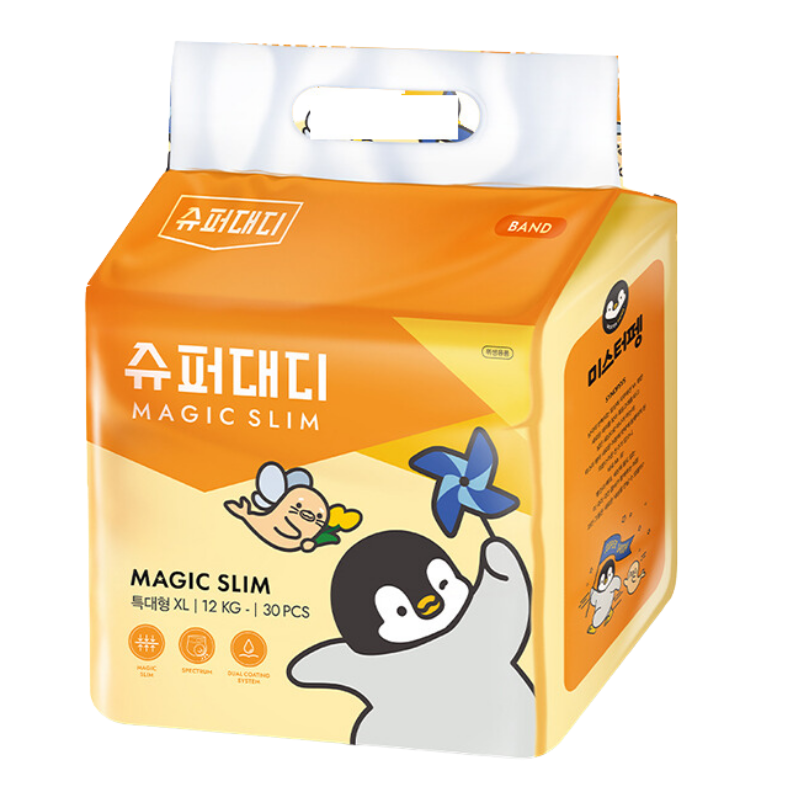 Bỉm dán Super Daddy Magic Slim XL30 (+12kg)