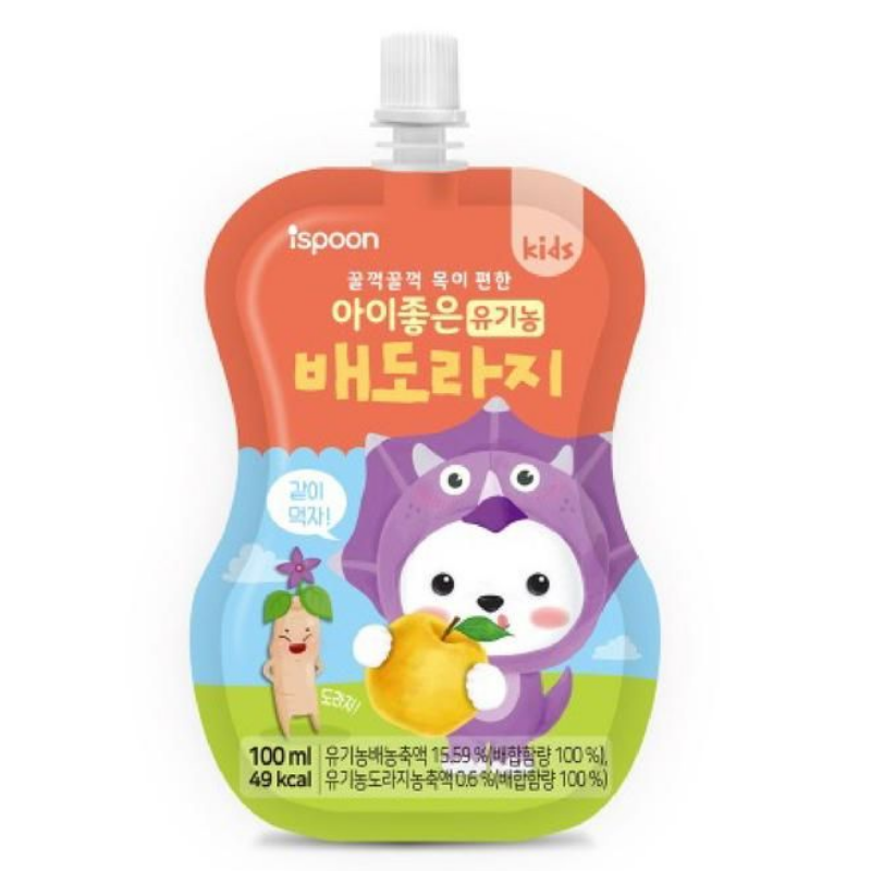 Nước hoa quả Ispoon vị lê, rễ hoa chuông đen (100ml)