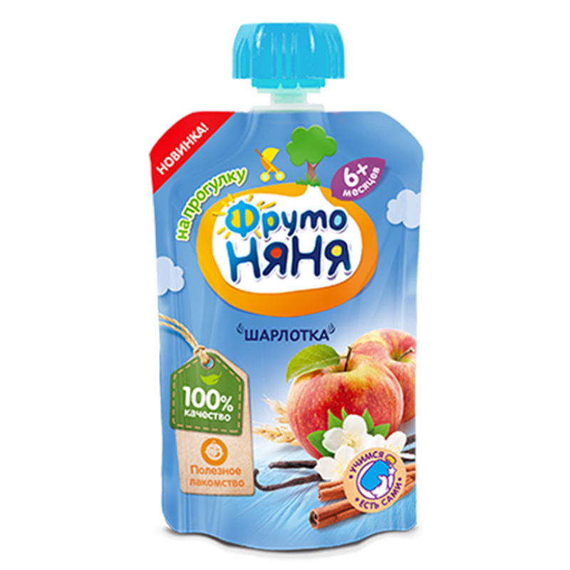 Trái cây nghiền Charlotte Fruto Nyanya (90g)