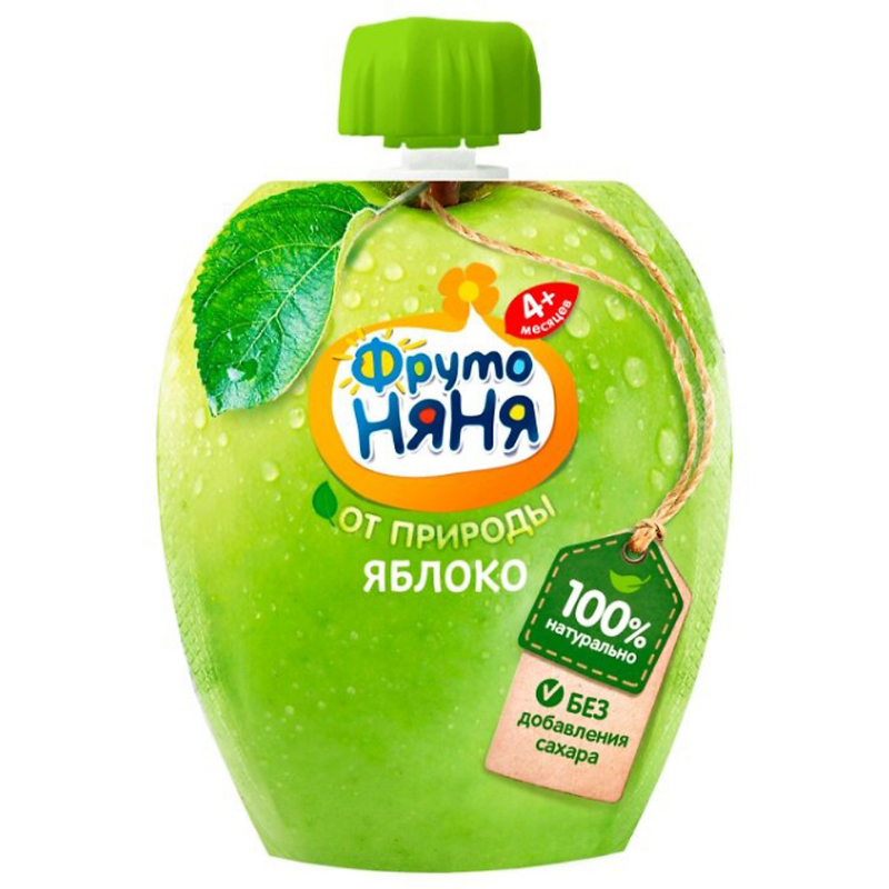 Trái cây nghiền vị táo Fruto Nyanya (90g)