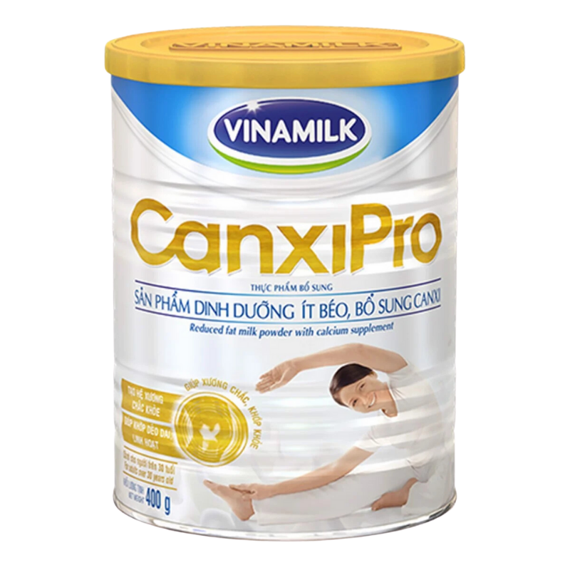Sữa bột Vinamilk Canxi Pro 400g (ít béo, bổ sung canxi)