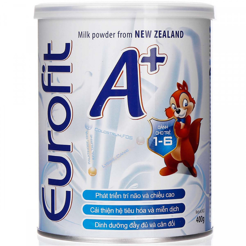 Sữa Eurofit A+ 400gr cho bé từ 1 - 6 tuổi