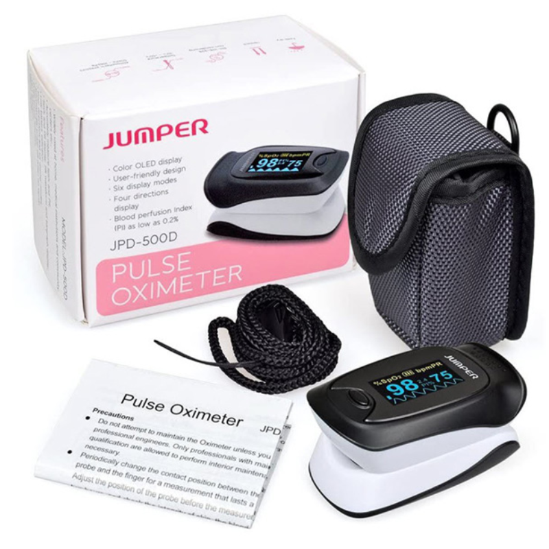 Máy đo nồng độ oxy máu và nhịp tim Jumper 500D