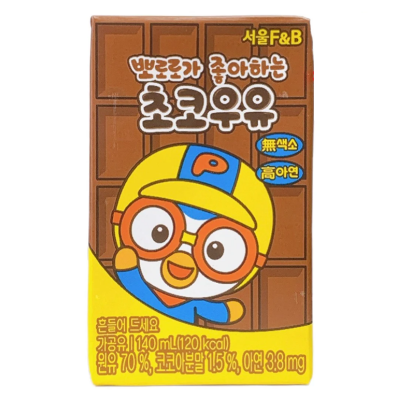 Sữa tươi dinh dưỡng Pororo vị socola (140mlx3 hộp)