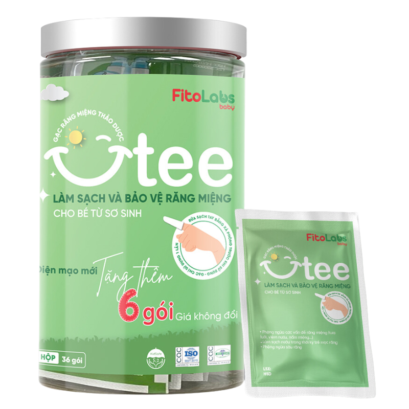 Gạc răng miệng thảo dược Fitolabs Otee (36 gói/hộp)