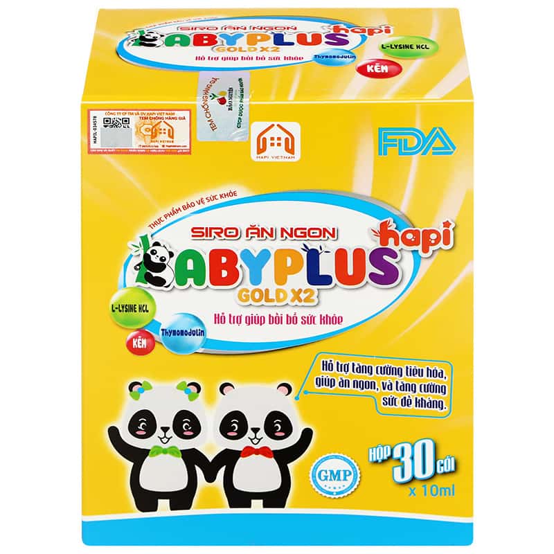 Siro Hapi Baby Plus giúp ăn ngon, bồi bổ sức khỏe 30 gói (từ...