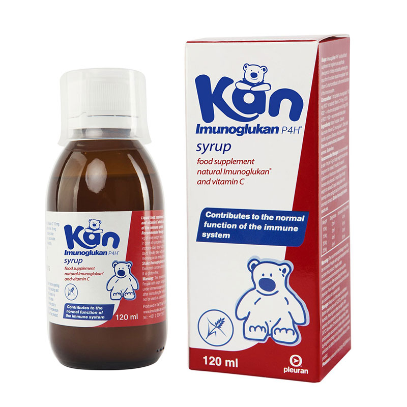 Siro Pleuran Kan Imunoglukan P4H tăng đề kháng 120ml (từ 0 tháng)