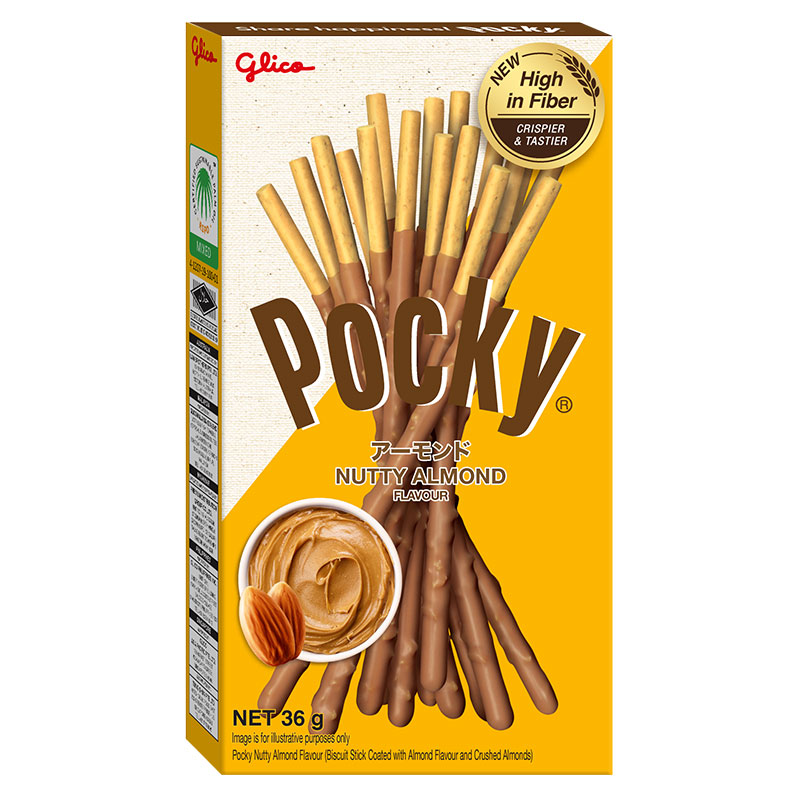 Bánh que Glico Pocky vị kem hạt hạnh nhân 36g