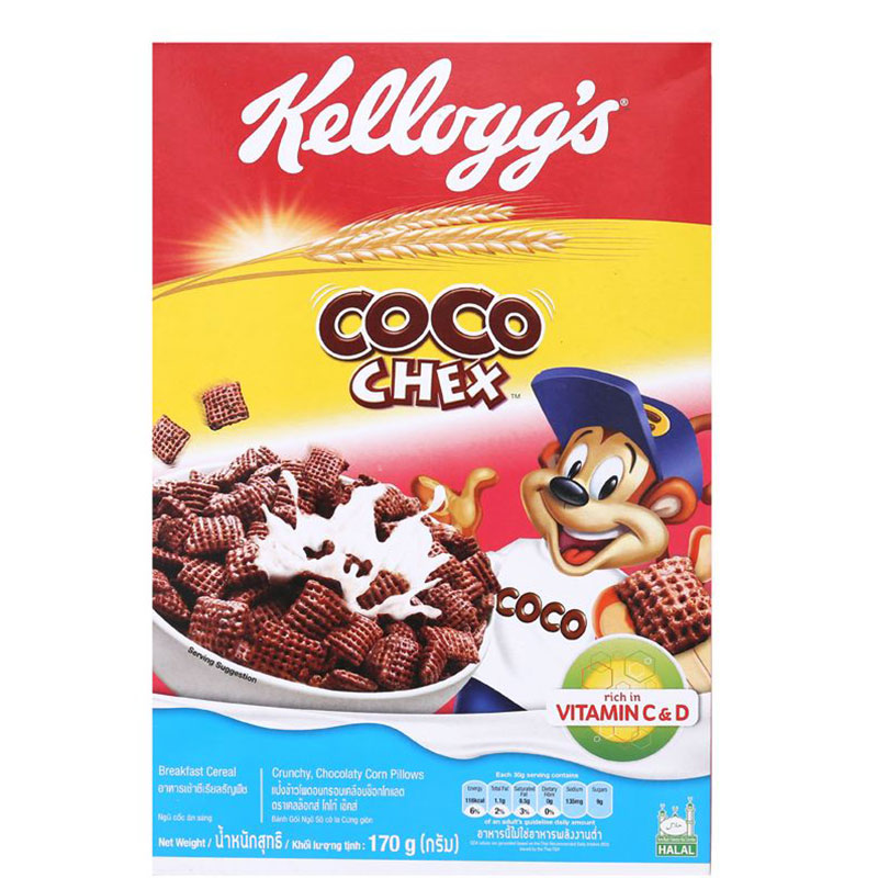 Ngũ cốc Kellogg's Coco Chex vị socola hộp 170g