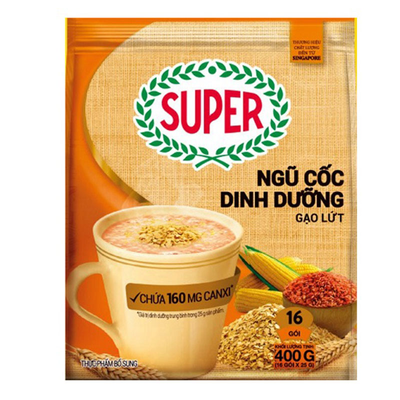 Ngũ cốc dinh dưỡng Super vị gạo lức (25g*16 gói)